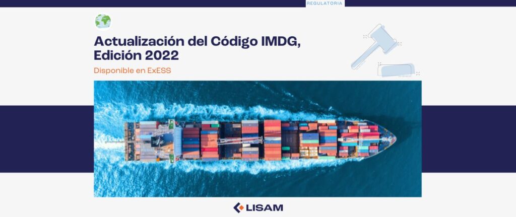 Actualización del Código IMDG, Edición 2022 - Lisam