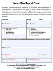 6 Near Miss Reporting Form Examples You’ll Want to Copy - Lisam Lisam
