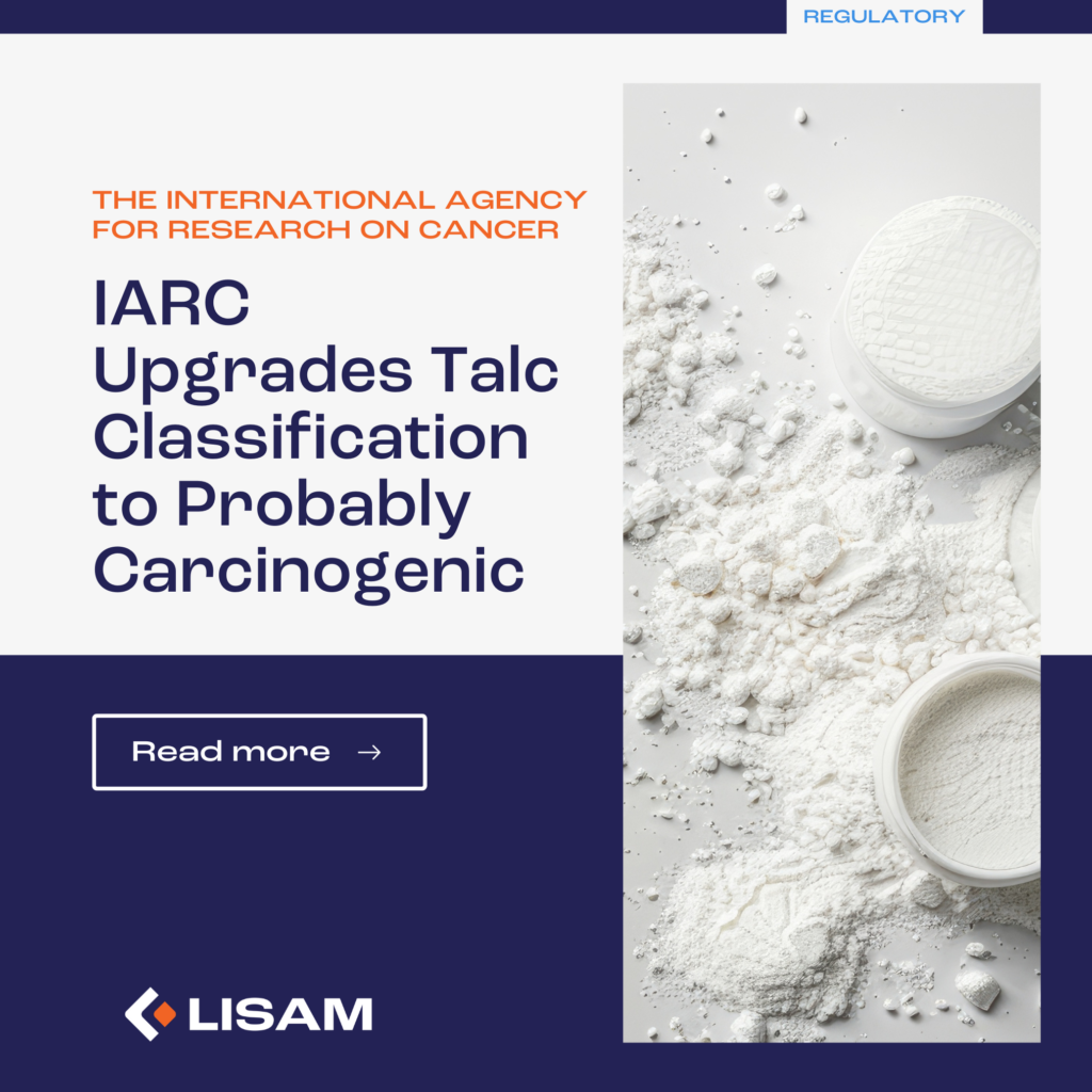 IARC Classifies Talc as Probable Carcinogen Lisam